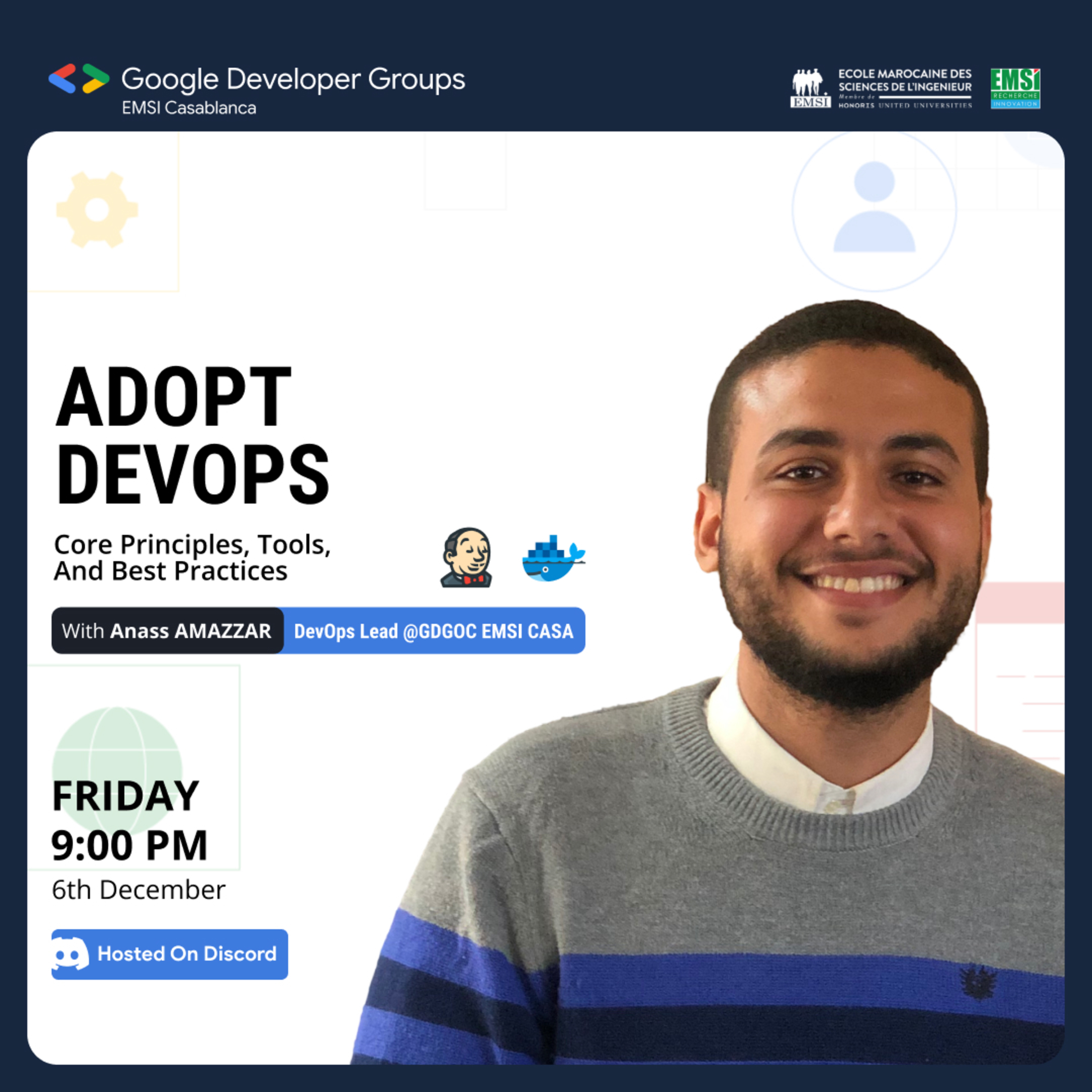See Adopt DevOps - Core Principles, Tools, and best practices at Google Developer Groups GDG on ...